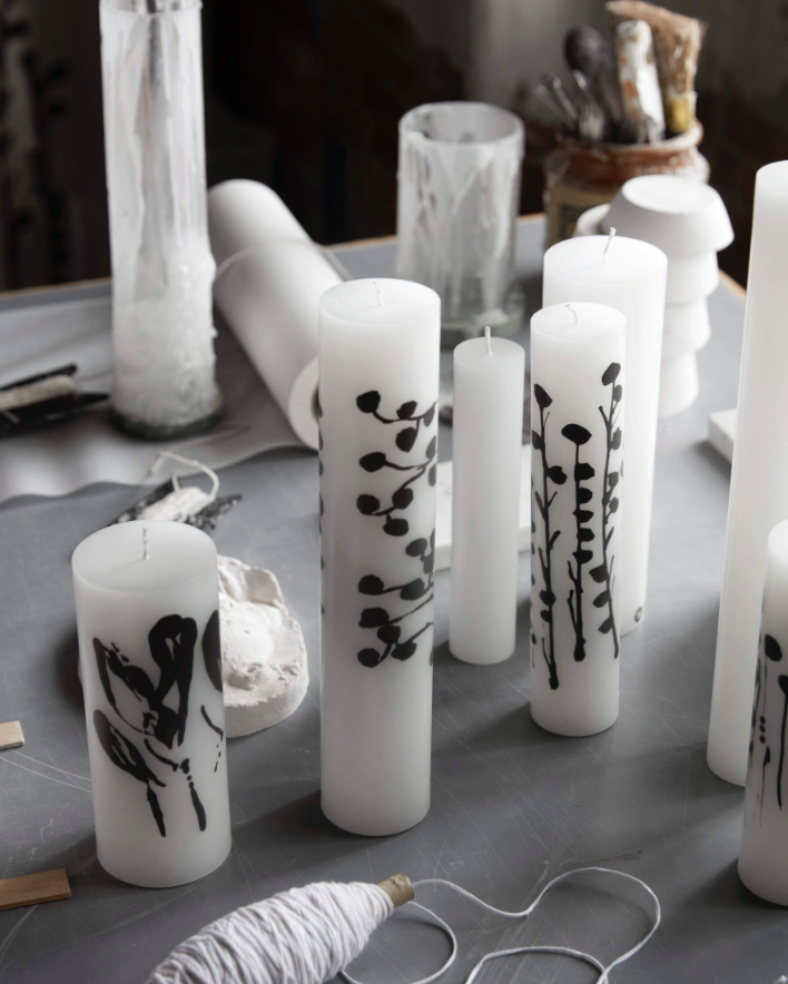 Wild Flowers Wax Altar Candles, by Marlene Birger for KunstIndustrien ...